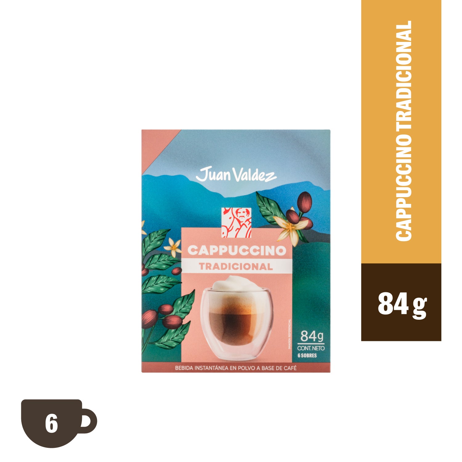 Caja Café Mix Cappuccino Tradicional Display x6 (8un) – Juan Valdez ...